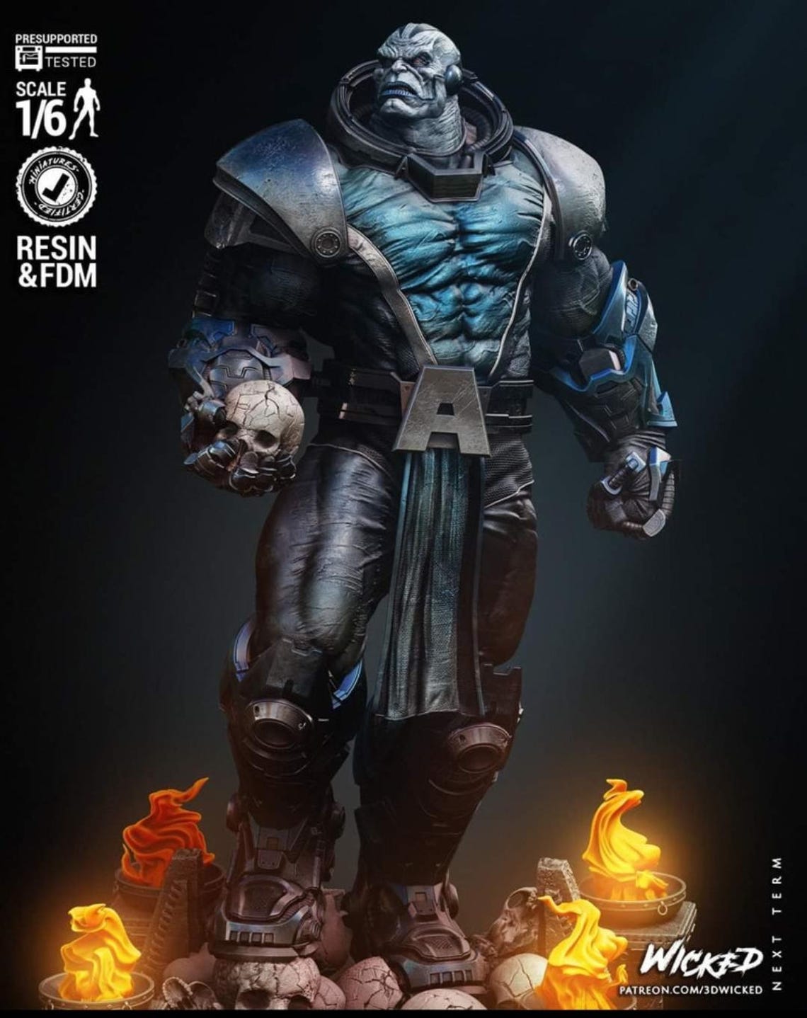 Apocalypse, 3D Print, Resin Statue, Collectibles, Mancave, Movies ...