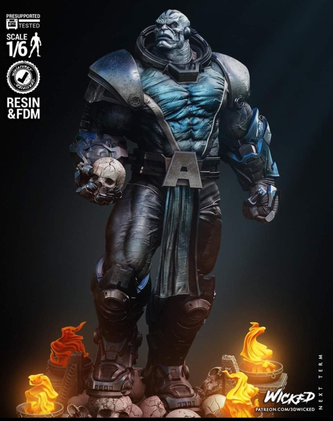 Apocalypse, 3D Print, Resin Statue, Collectibles, Mancave, Movies ...