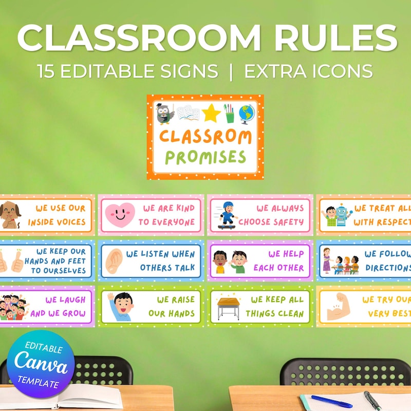 Classroom Promise Poster - Etsy