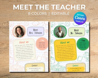 Editable Meet the Teacher Welcome Letter Template - Back to School or ...