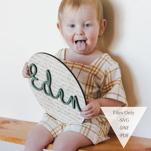 Twinkle Twinkle Little Star Engraved Name Sign SVG DXF PDF Files ...