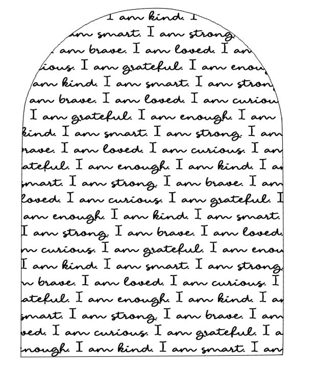 Affirmation Arch Digital Files | SVG DXF PDF Files for Laser | Arch ...