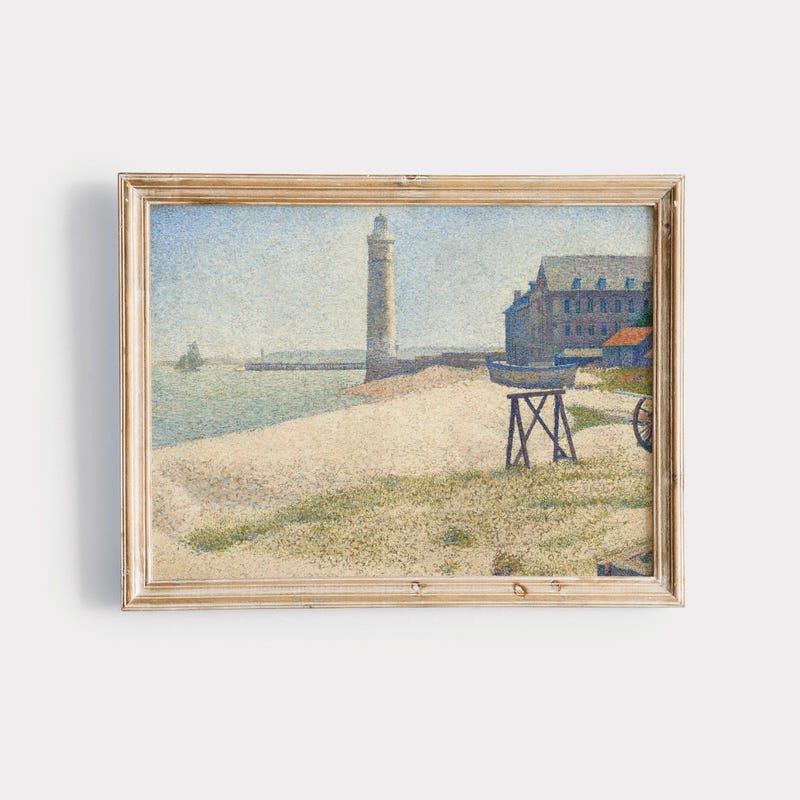 Vintage Lighthouse Poster - Etsy