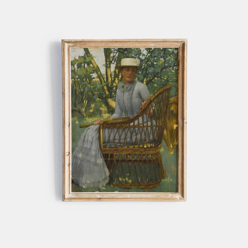 Portrait Painting | Antique Country Decor for Home or Apartment | Young ...