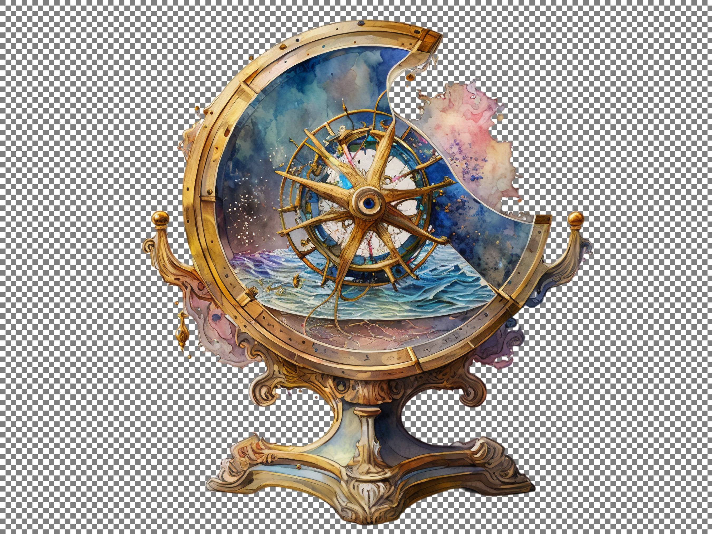 Celestial Astrolabe Graphic Designs, 20 Printable Digital Art Set for ...