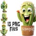 Cactus Clipart Bundle, Cactus Clipart Graphics, Cactus Pot Png, Cactus ...