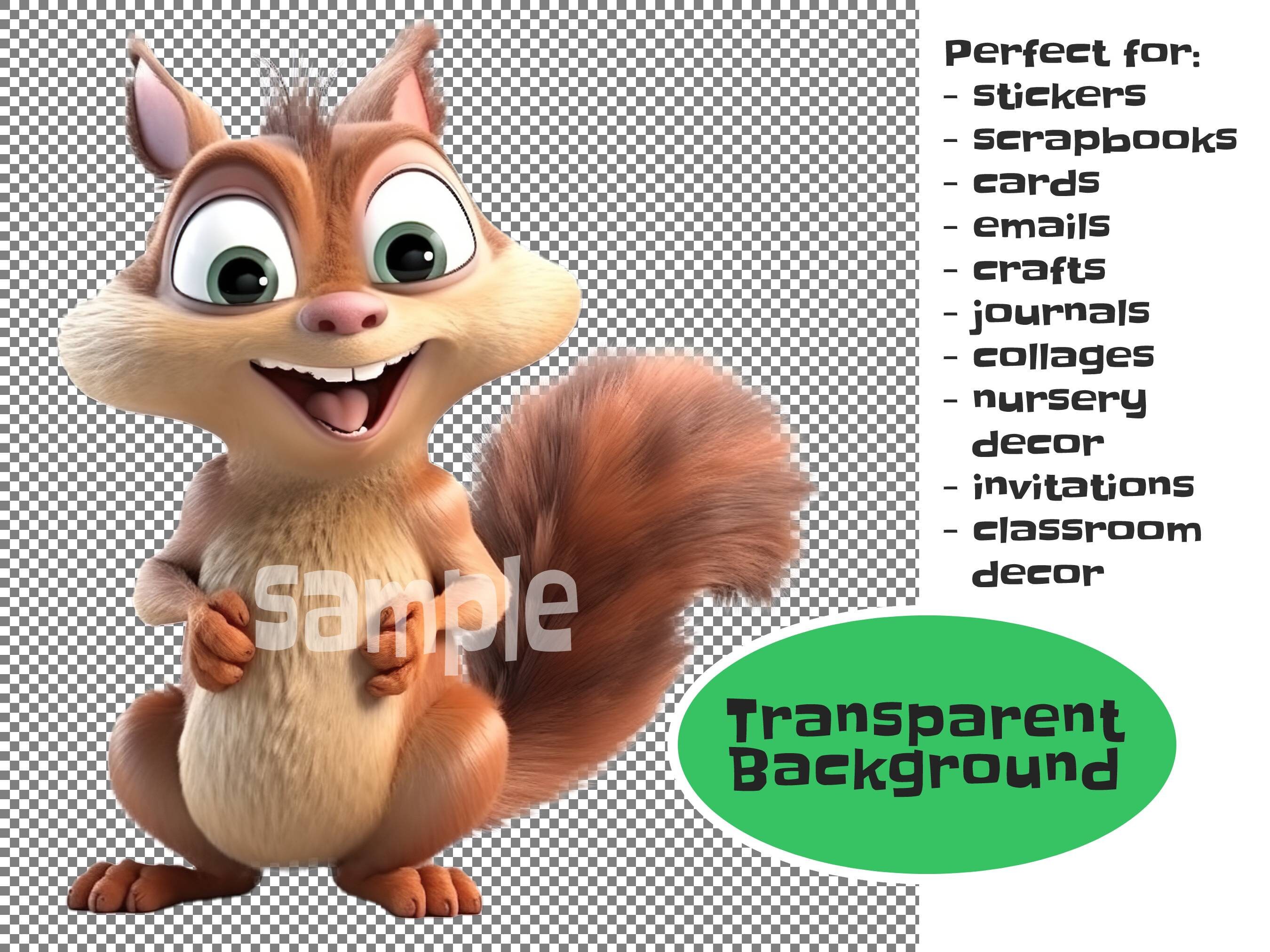 Squirrel Clipart Squirrel PNG Digital Graphic Designs for - Etsy