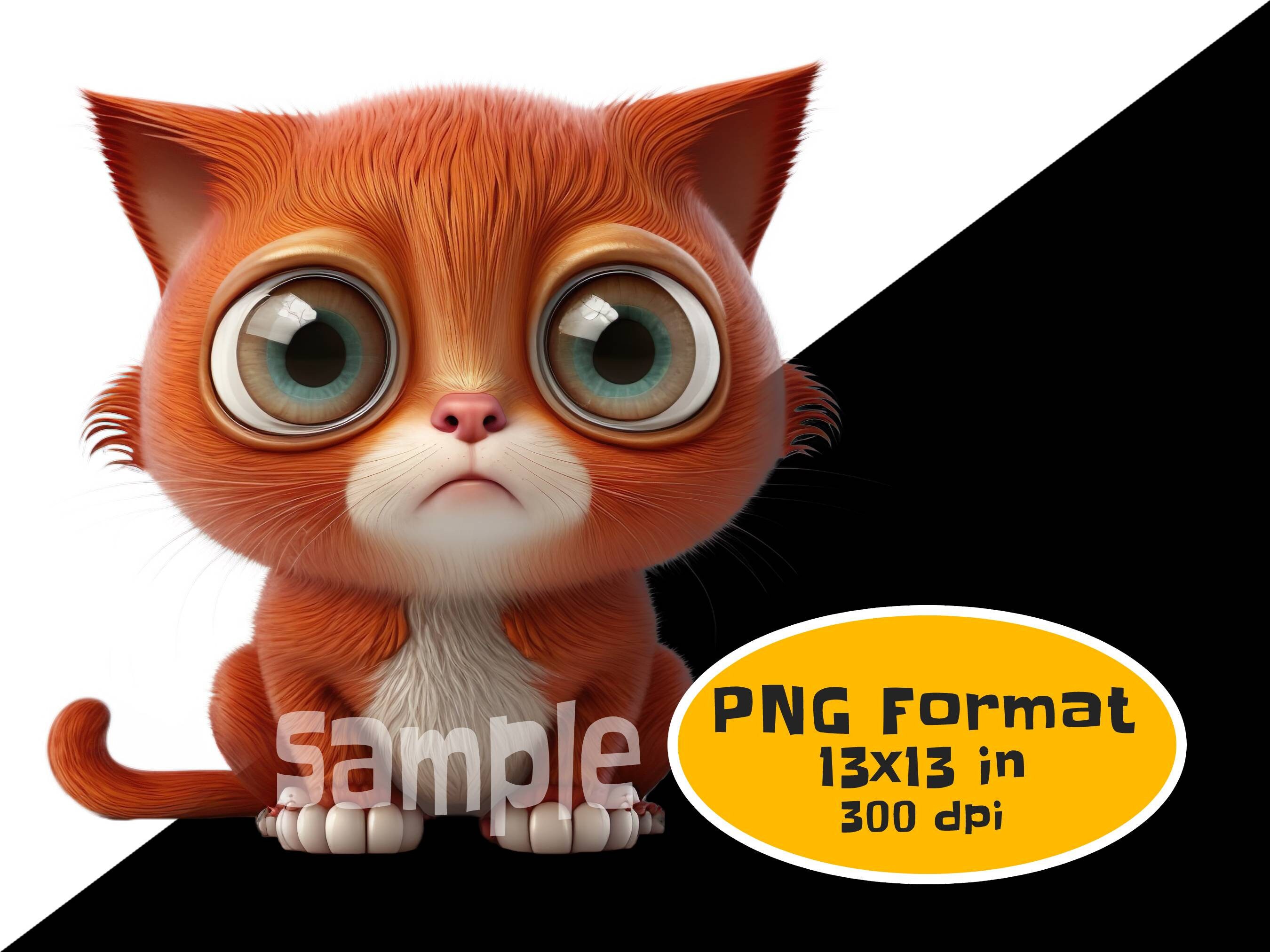 Cute Cat Clipart Bundle, Chibi Kitten PNG (digital Download) - Etsy