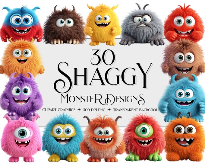 Monster Clipart, Monsters Clip Art, Birthday Clipart, Monster Party ...