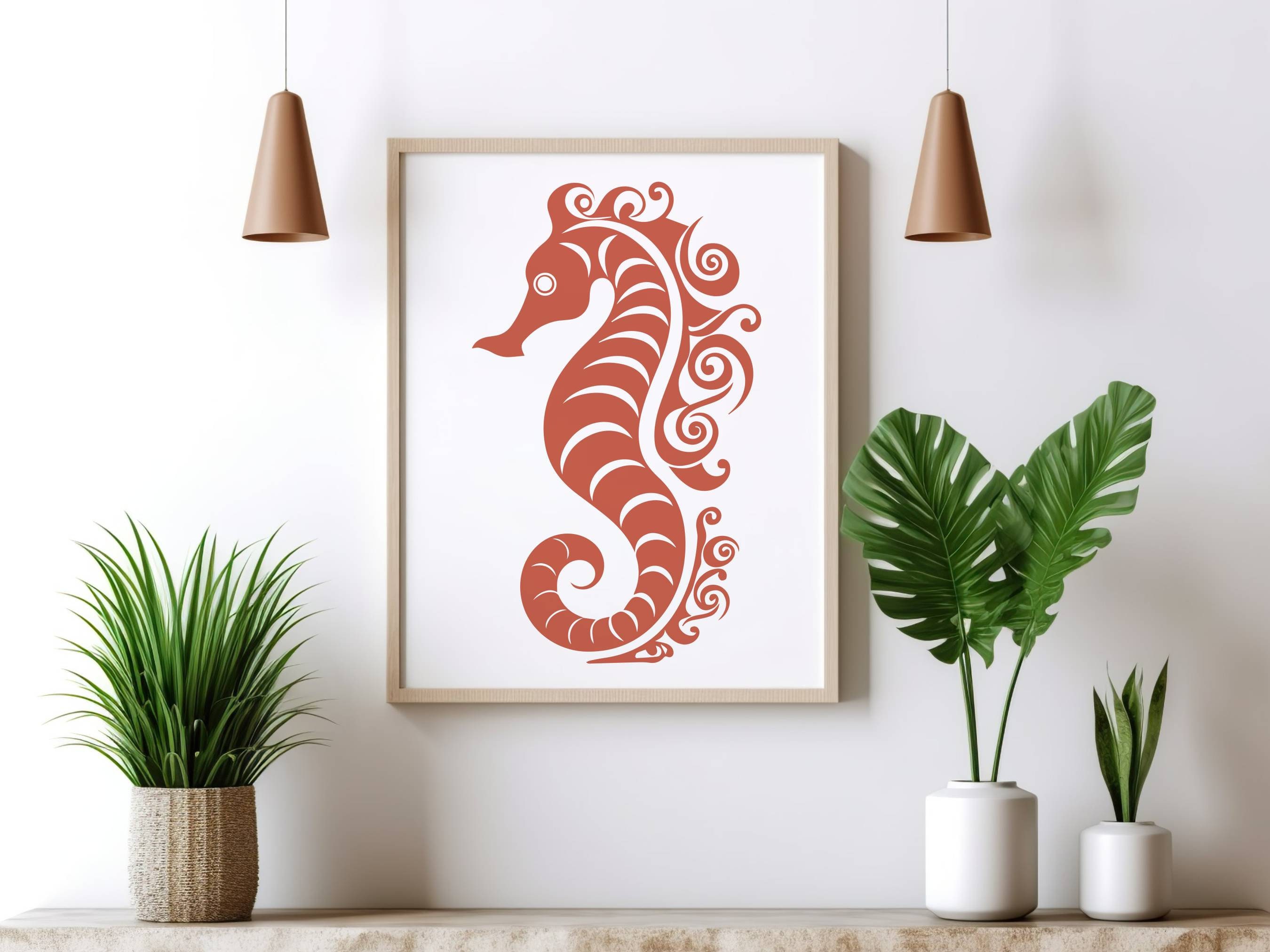 Seahorse Graphic Designs Seahorse Silhouette SVG Seahorse - Etsy