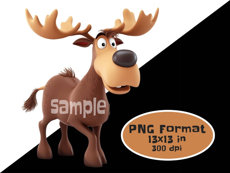 Cute Moose Clipart, Moose Clipart, Forest Friends, Cute Moose PNG ...