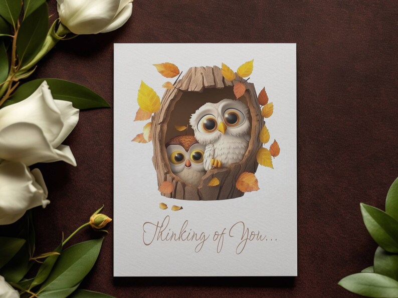 Whimsical Woodland Owl Clipart Cute Woodland Owl PNG - Etsy