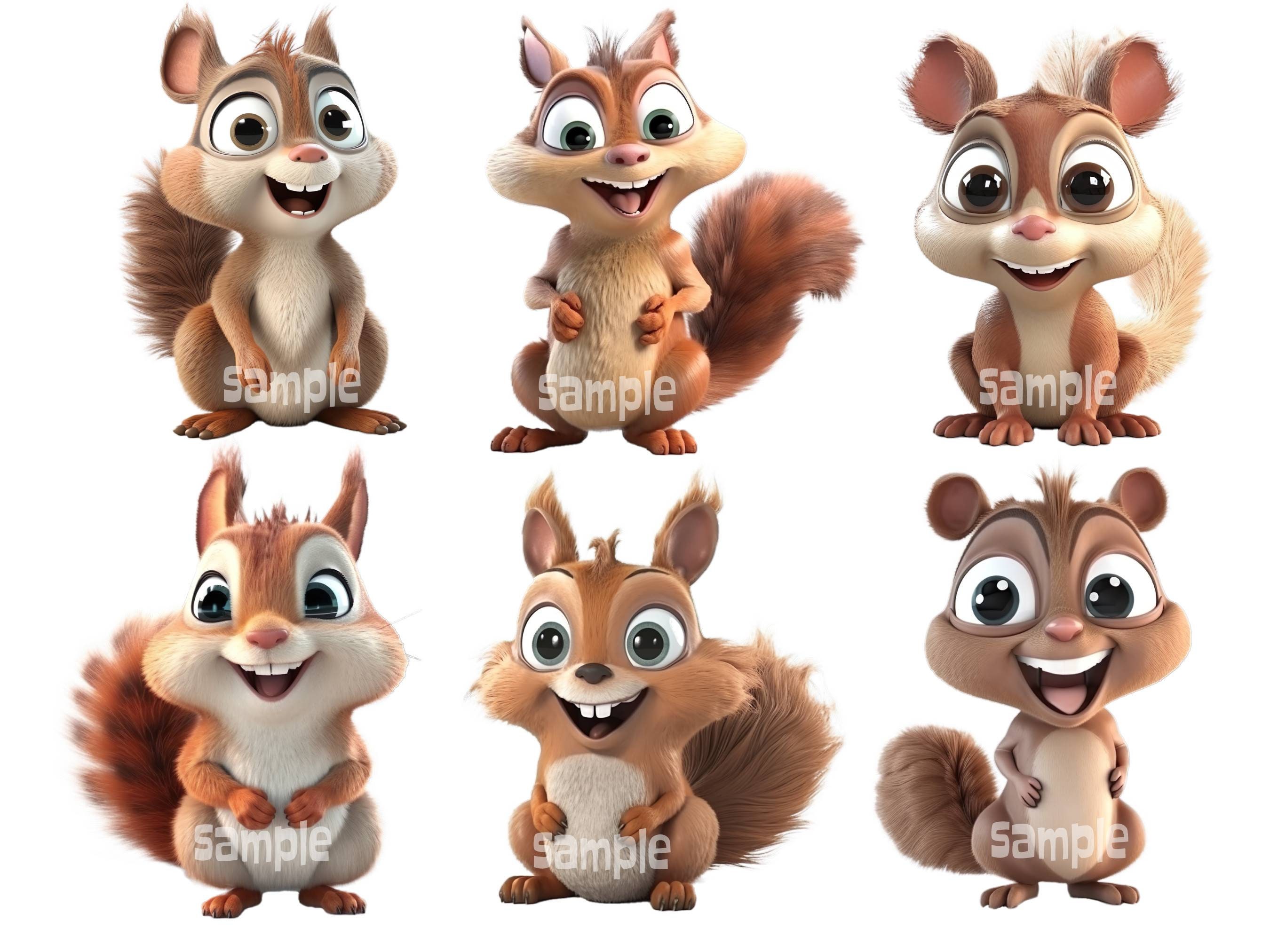 Squirrel Clipart Squirrel PNG Digital Graphic Designs for - Etsy