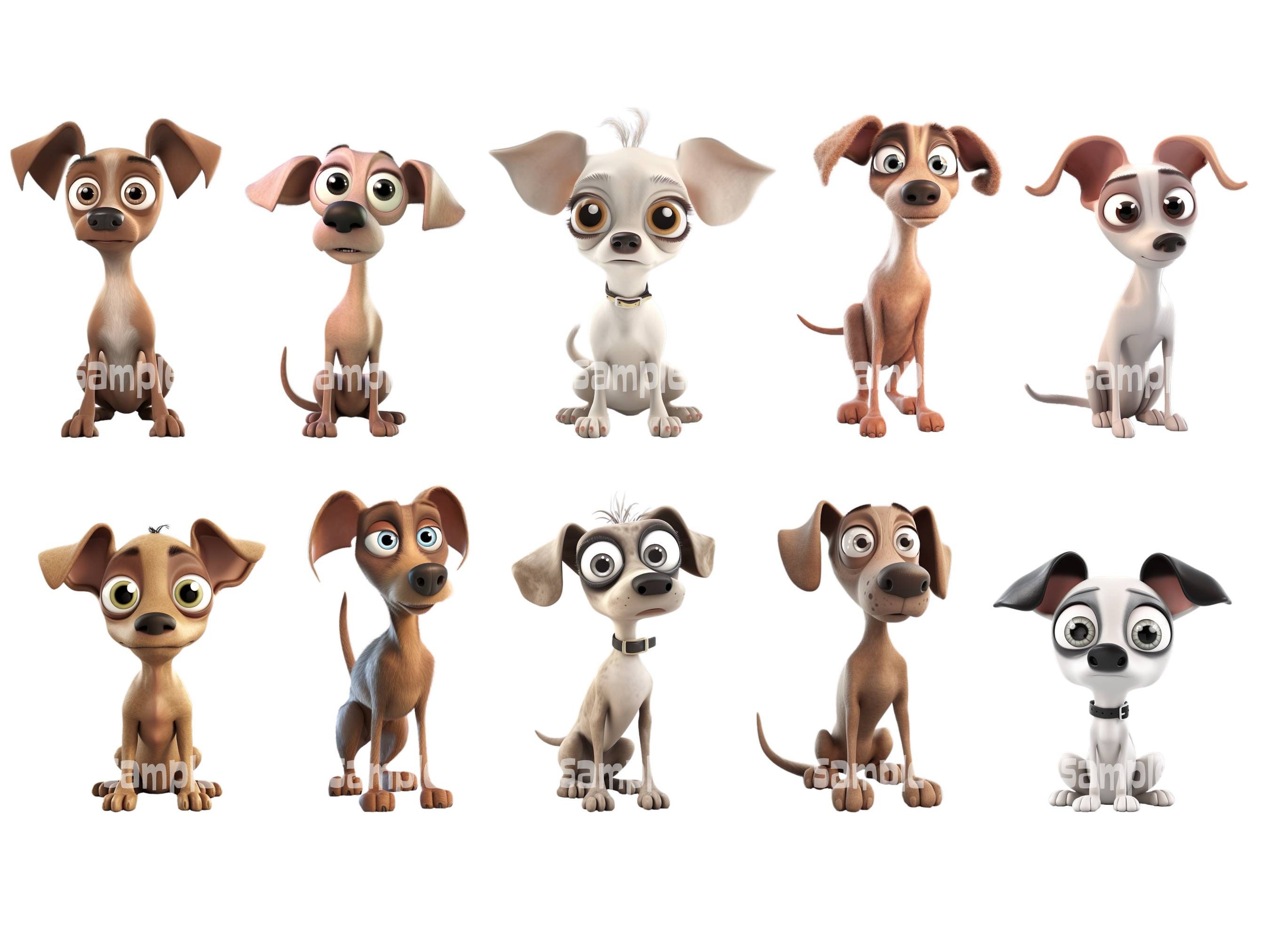 Pet Friends Clipart Bundle, Cute Puppy Clipart, Funny Goldfish PNG ...