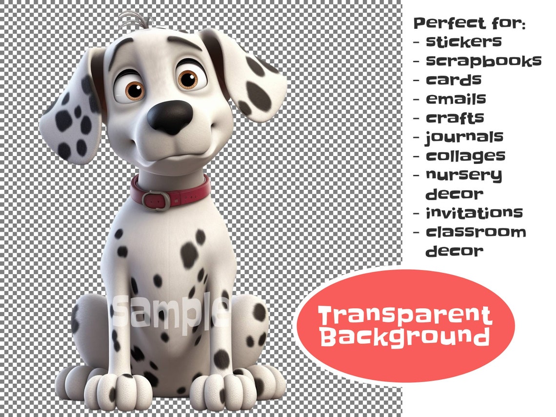 Spotted Dog Clipart, Cute Dog Clipart, Dalmatian PNG, Dalmatian Clipart ...