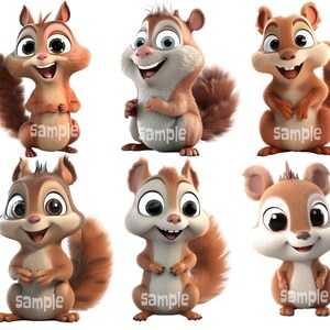 Squirrel Clipart, Squirrel PNG, Digital Graphic Designs for Commercial ...