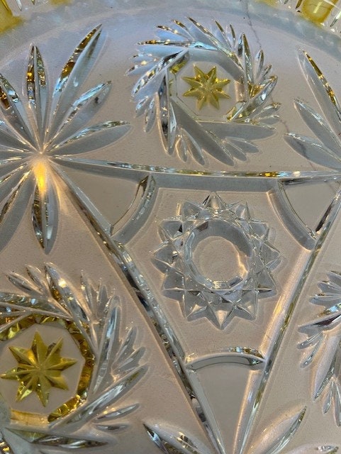 RARE FIND: Walther Crystal Glass Large Cake Platter - Etsy