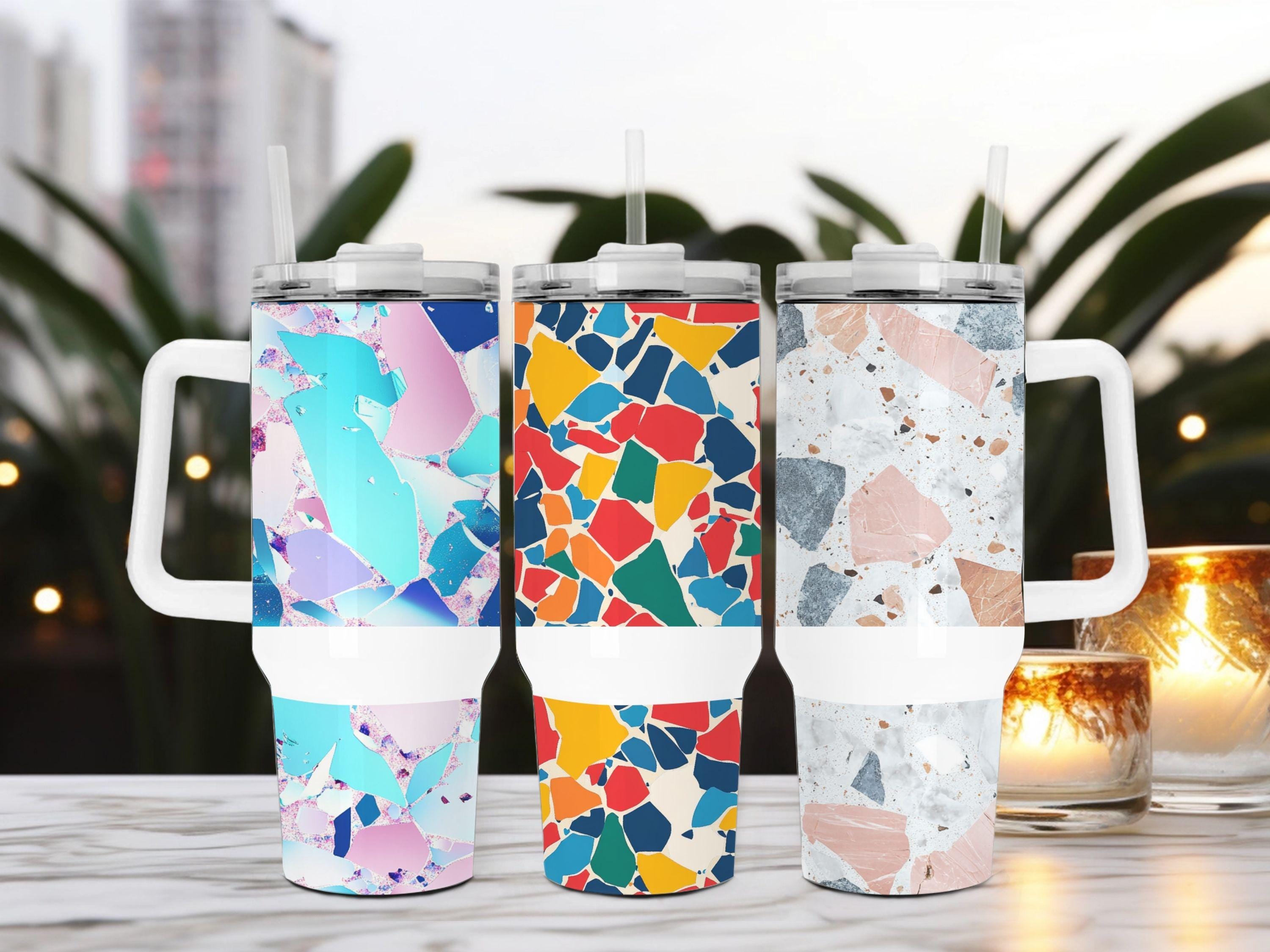 Terrazzo Texture Backgrounds, Seamless Terrazzo Digital Papers ...