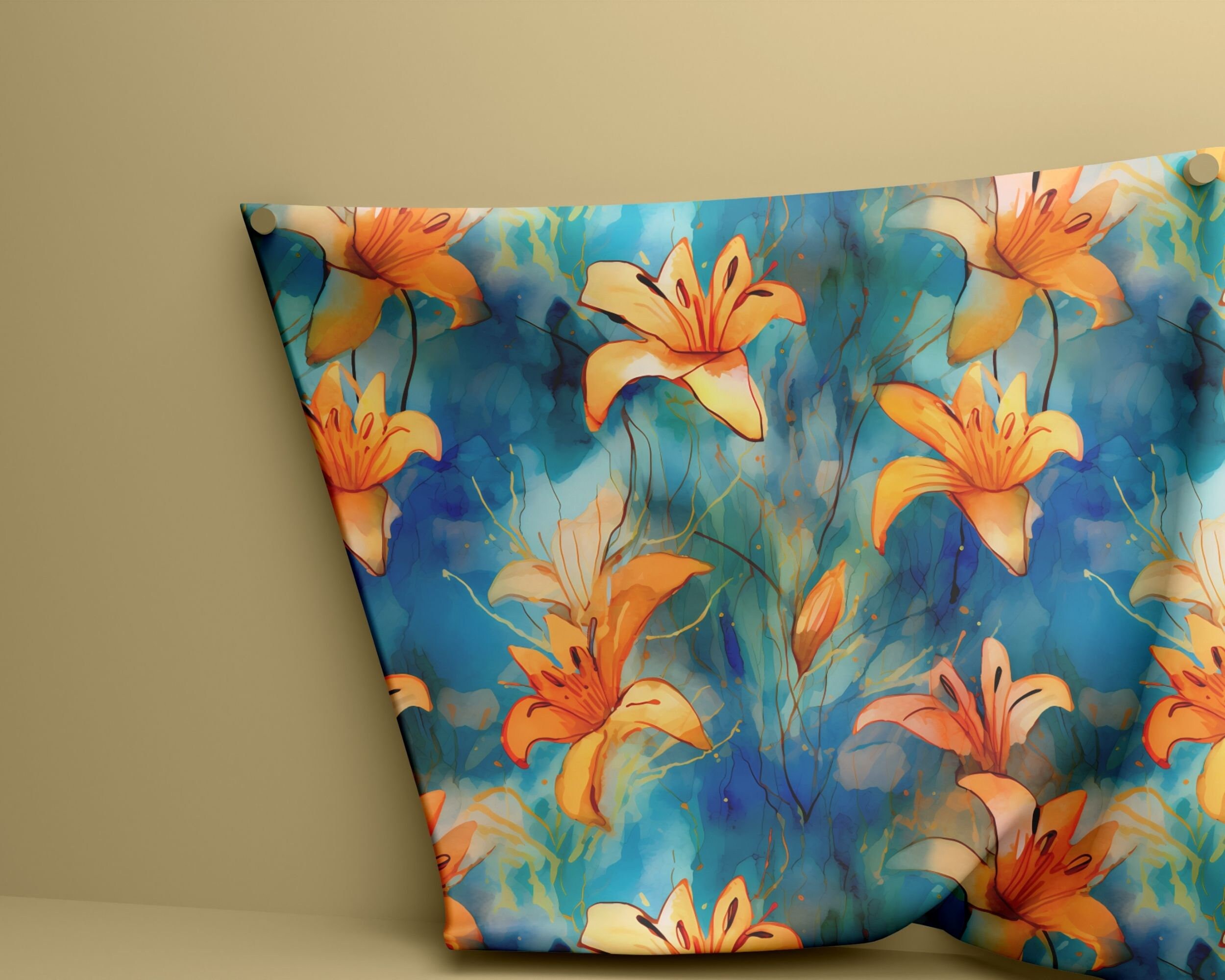 Alcohol Ink Flowers Digital Papers, Seamless Floral Patterns ...