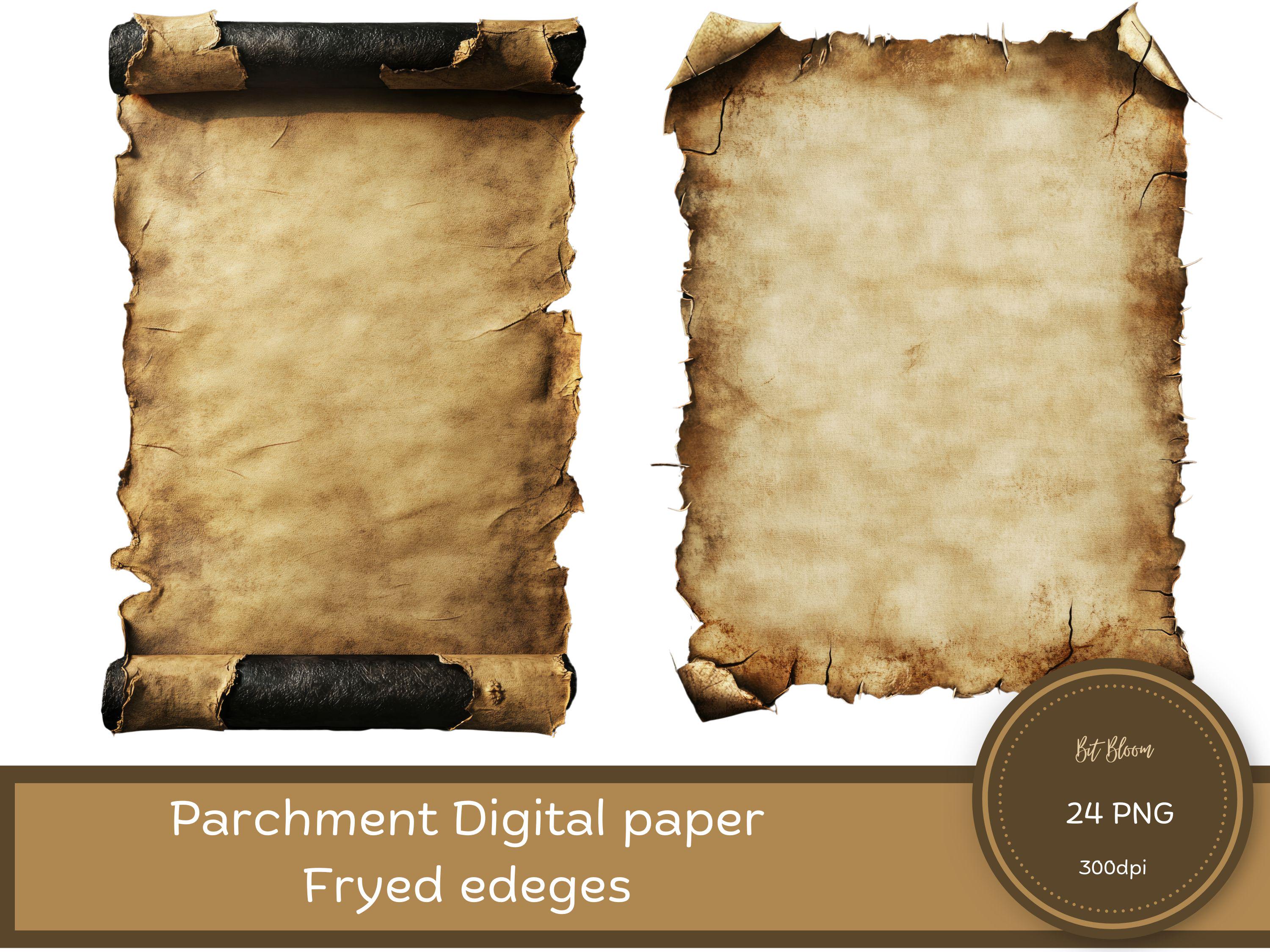 Parchment Paper Clipart, Old Distressed Torn Edges, Vintage Grunge ...