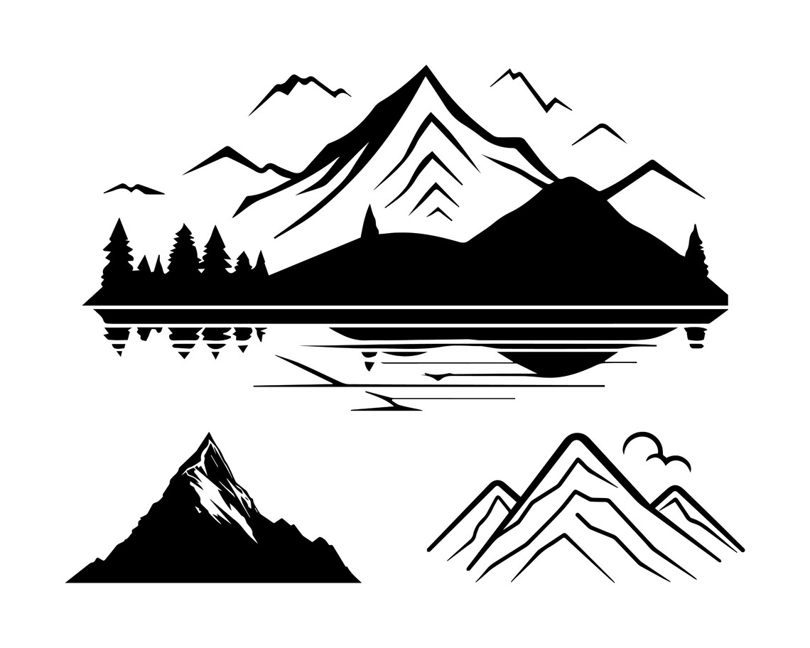 Mountains Themed SVG Collection, Adventure, Forest, Camping and Svgs ...