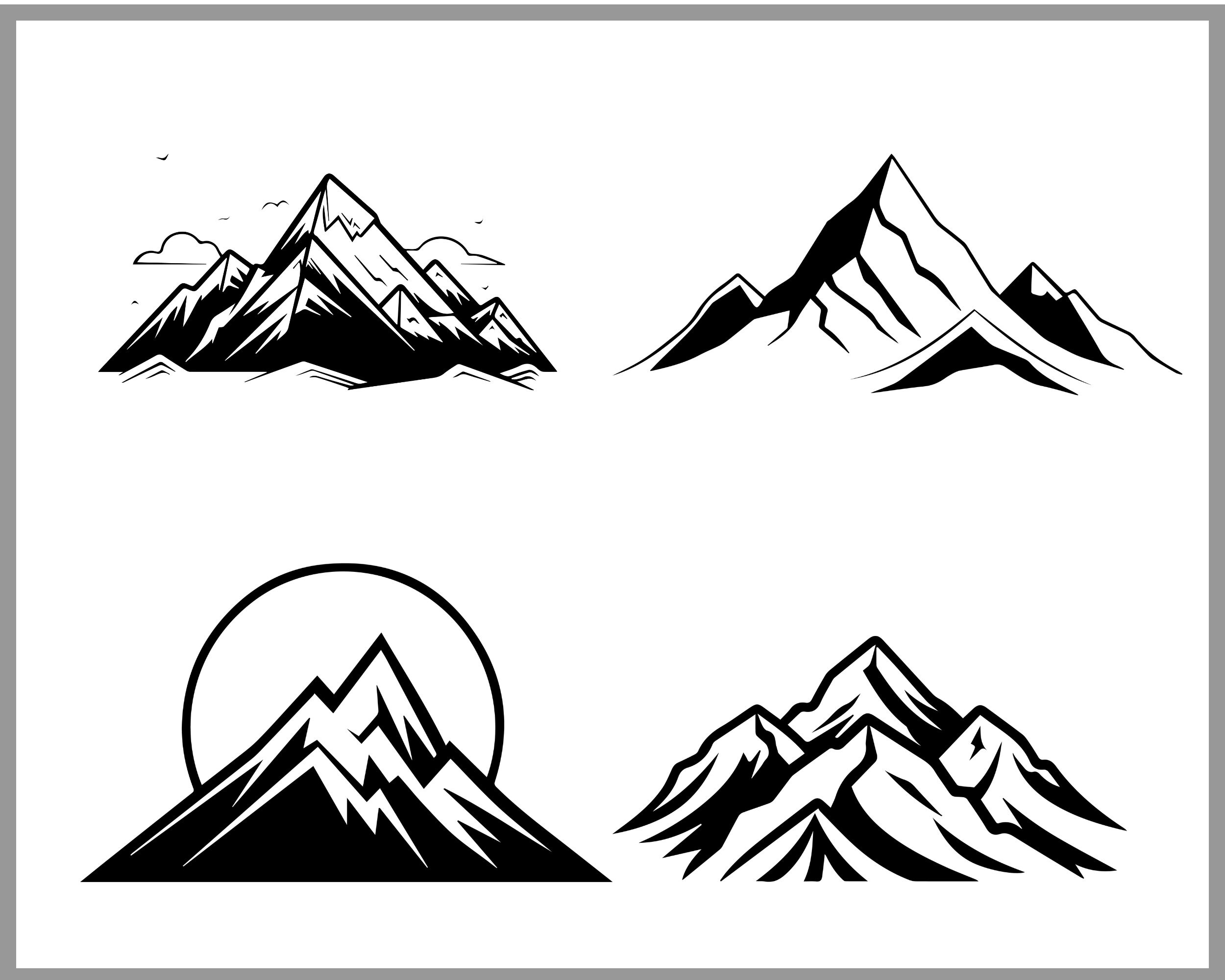 Mountains Themed SVG Collection, Adventure, Forest, Camping and Svgs ...