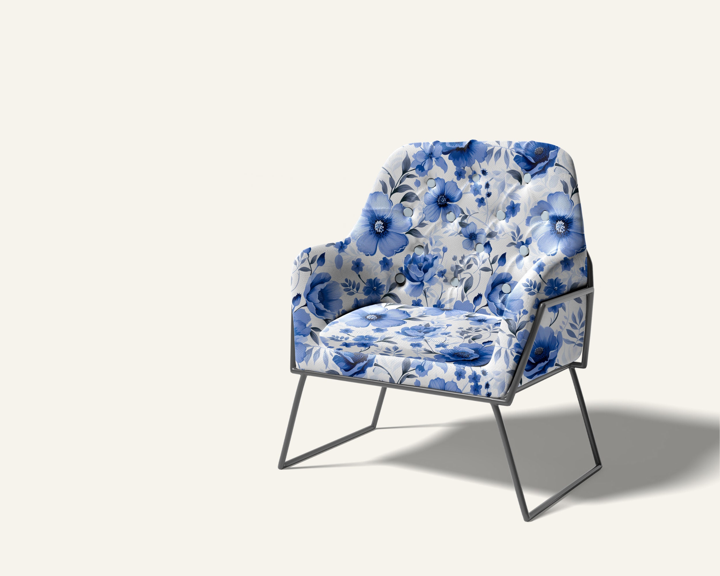 Blue Flowers Seamless Pattern, Blue Floral Pattern, Spring Blue Floral ...