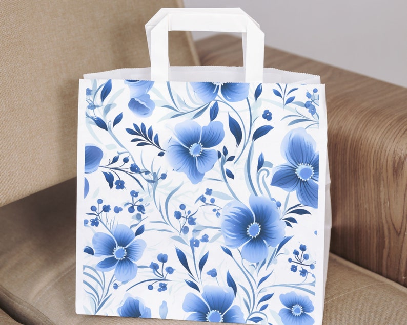 Blue Flowers Seamless Pattern, Blue Floral Pattern, Spring Blue Floral ...