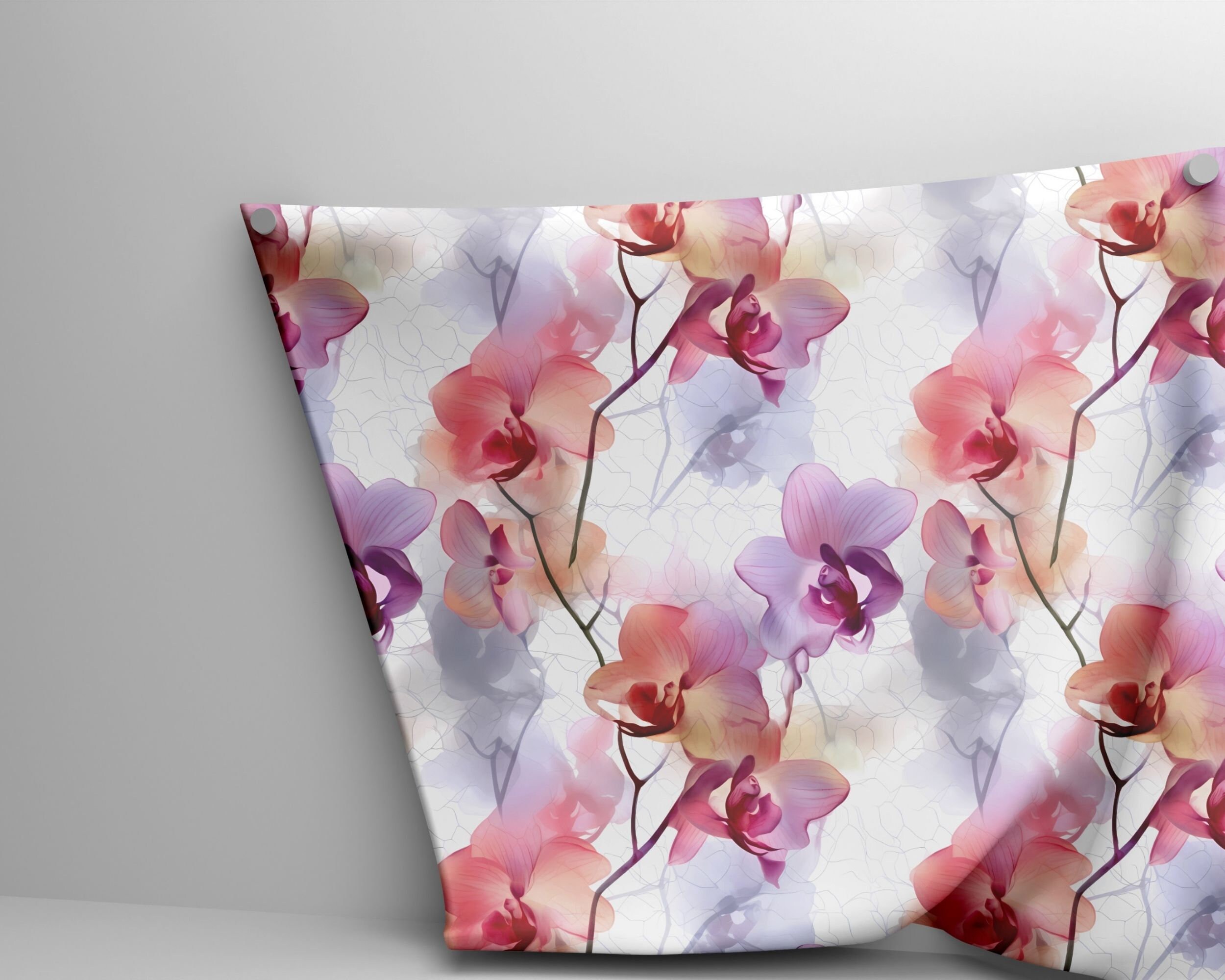 Flowers Pattern X-ray Style Digital Papers, Seamless Floral Digital ...