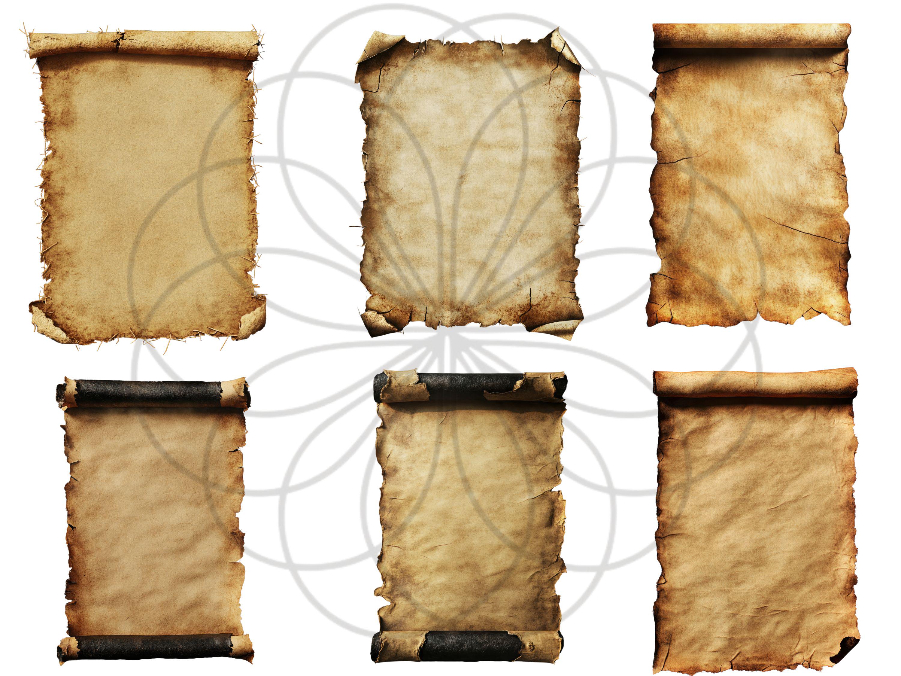 Parchment Paper Clipart, Old Distressed Torn Edges Papers, Vintage ...