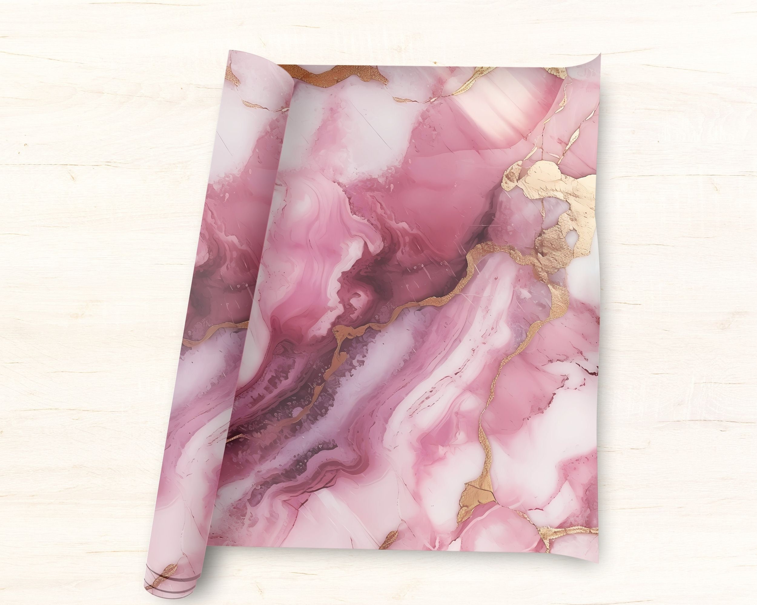 Pink Marble Digital Papers, Seamless Luxury Marble Texture Repeat ...