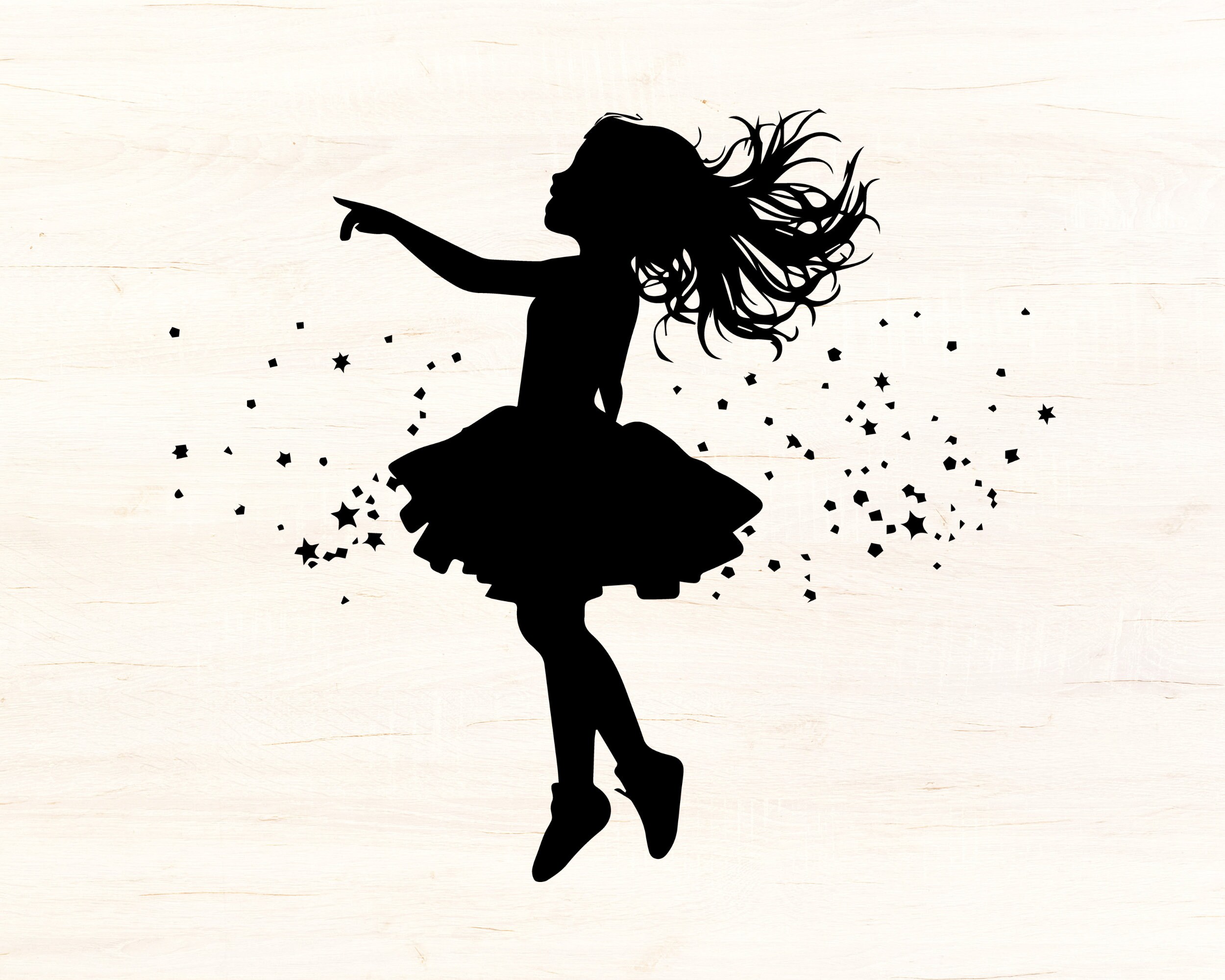 Ballerina Little Girl Svg, Ballerina Silhouettes Svg, Little Girl ...