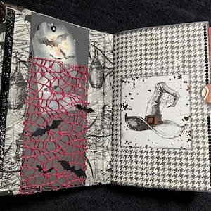 Handmade Spooky Spider Junk Journal - Etsy