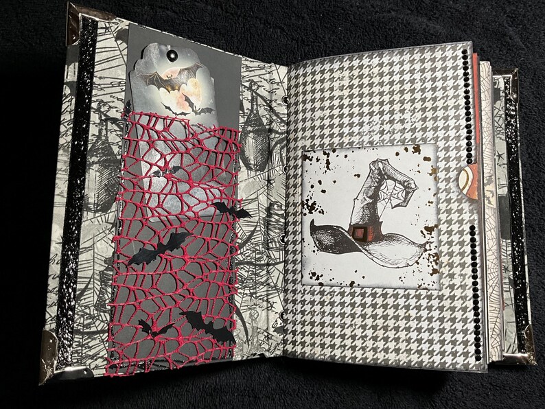 Handmade Spooky Spider Junk Journal - Etsy