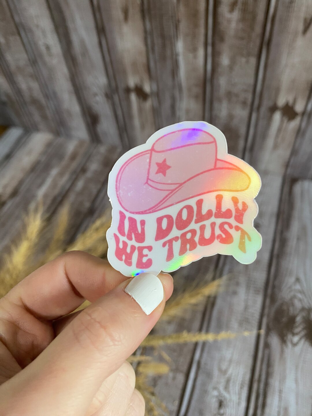 In Dolly We Trust Sticker - Etsy