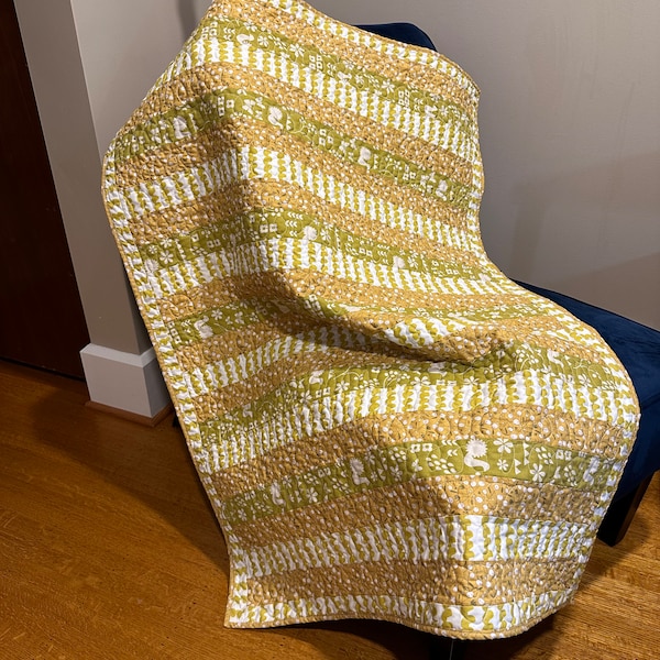 Chartreuse Throw - Etsy