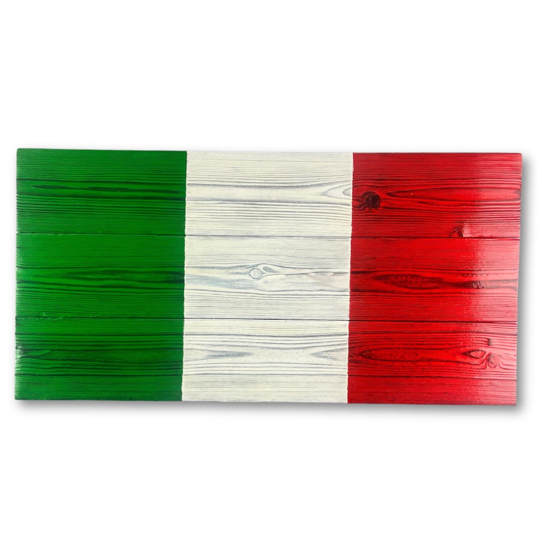 Handcrafted Shou Sugi Ban Italian Flag: Burnt Wood Wall Art - Etsy