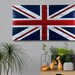 Wood British Flag Burnt Cedar Union Jack UK Flag With Optional Canadian ...