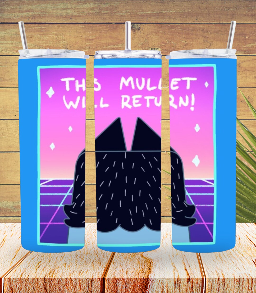 Bluey This Mullet Will Return, Bandit, Dad 20-ounce or 22-ounce Tumbler ...