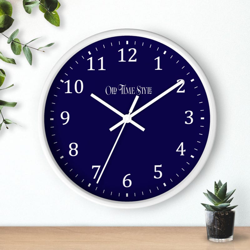 Blue Wall Clock - Etsy Australia
