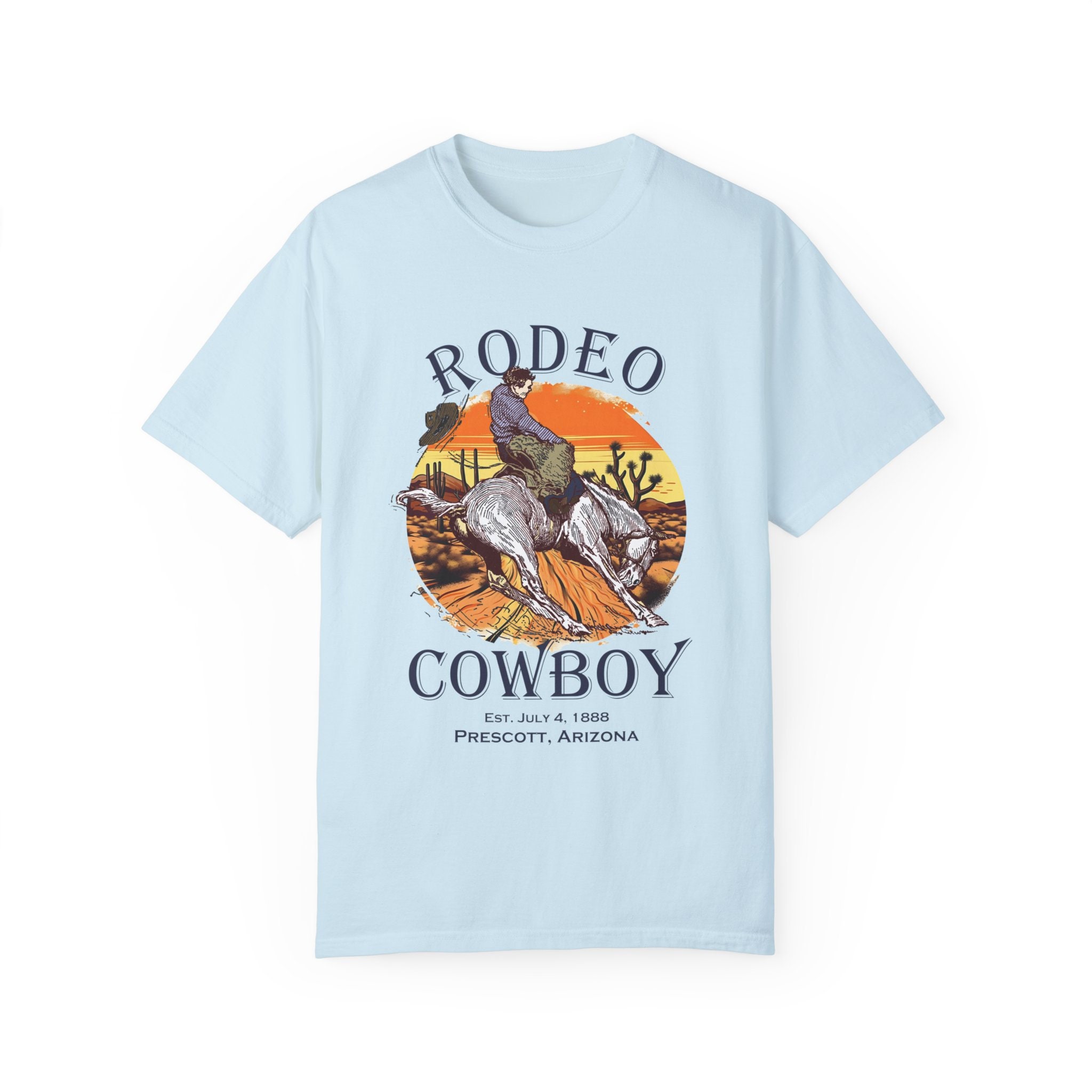 Vintage Arizona Rodeo Cowboy T Shirt, Unisex Gildan Comfort Colors Tee ...