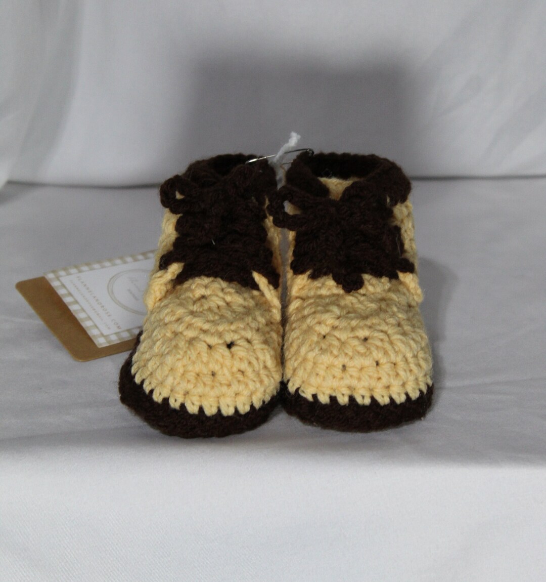 Hand-crocheted Infant Work Boots - Etsy