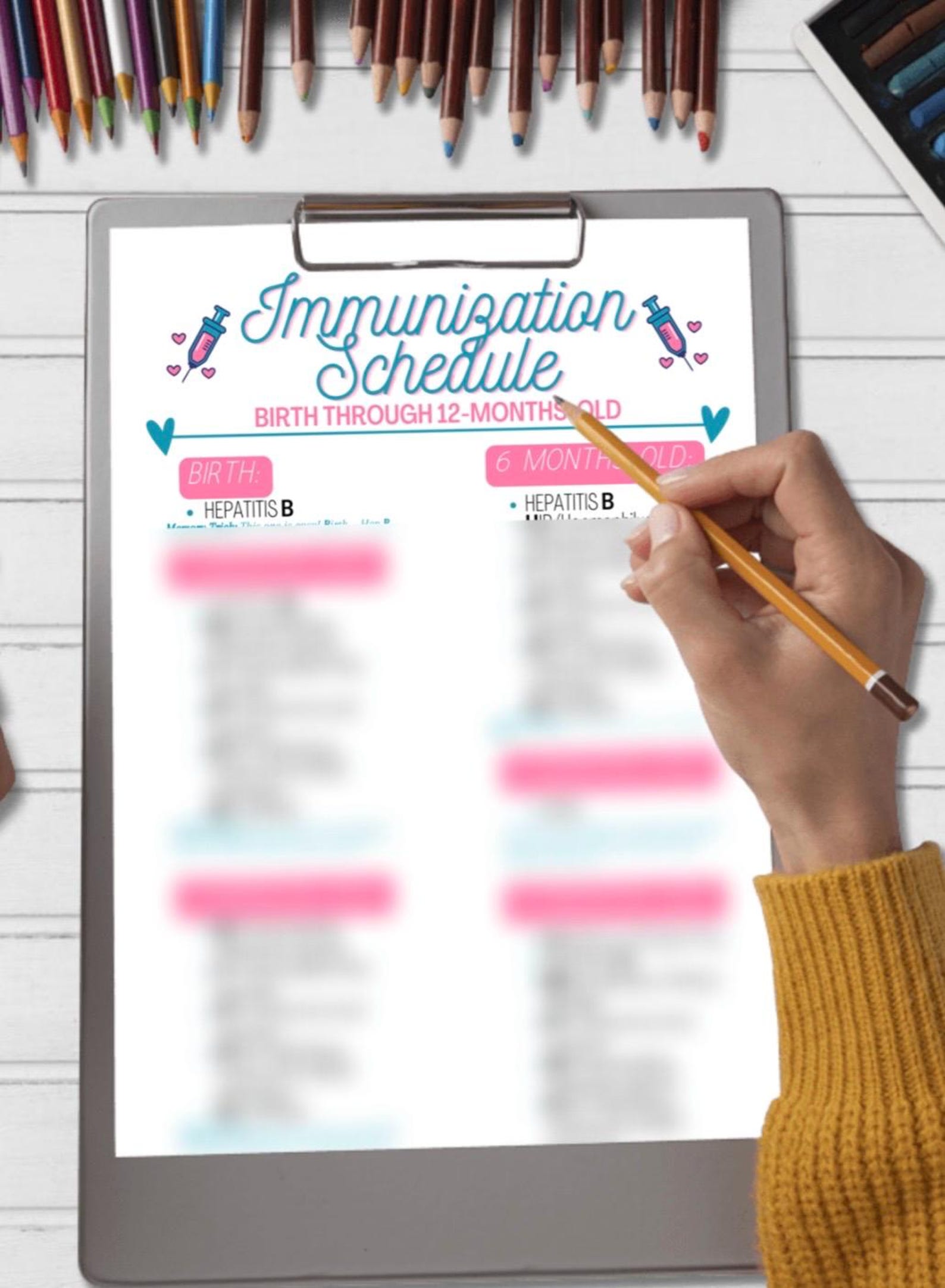 NCLEX | Nursing | Study Guide | Immunization Vaccine Schedule | Digital ...