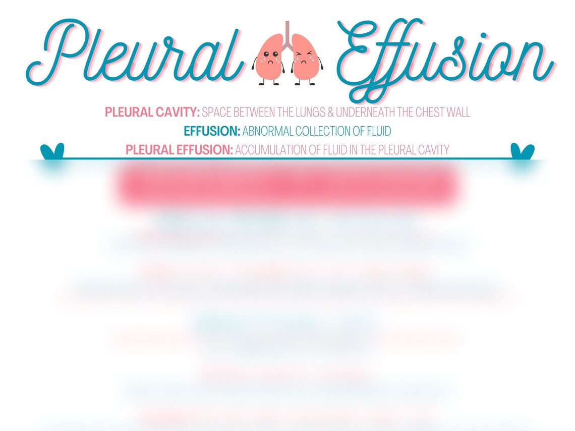 NCLEX | Nursing | Study Guide | Respiratory | Lungs | Pleural Effusion ...