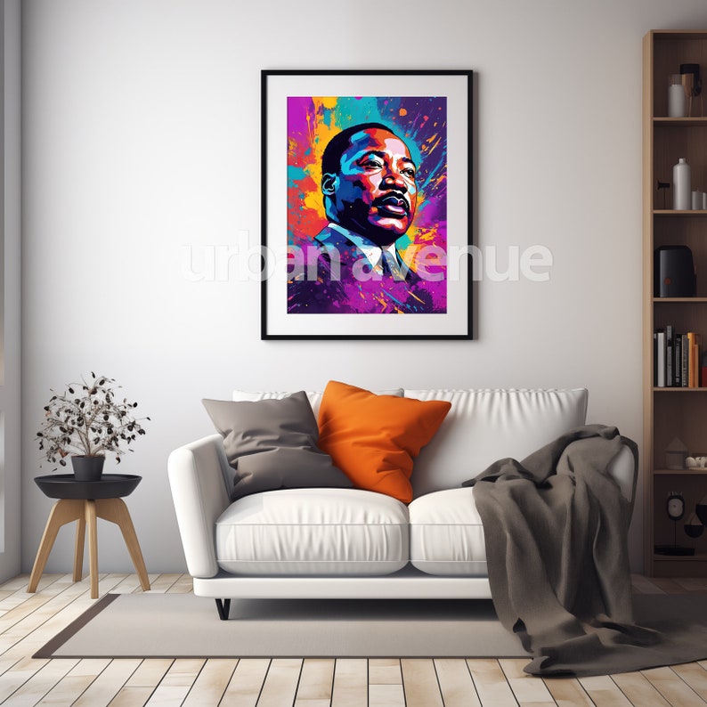 Martin Luther King Jr, MLK Art, Civil Rights Movement, Black History ...