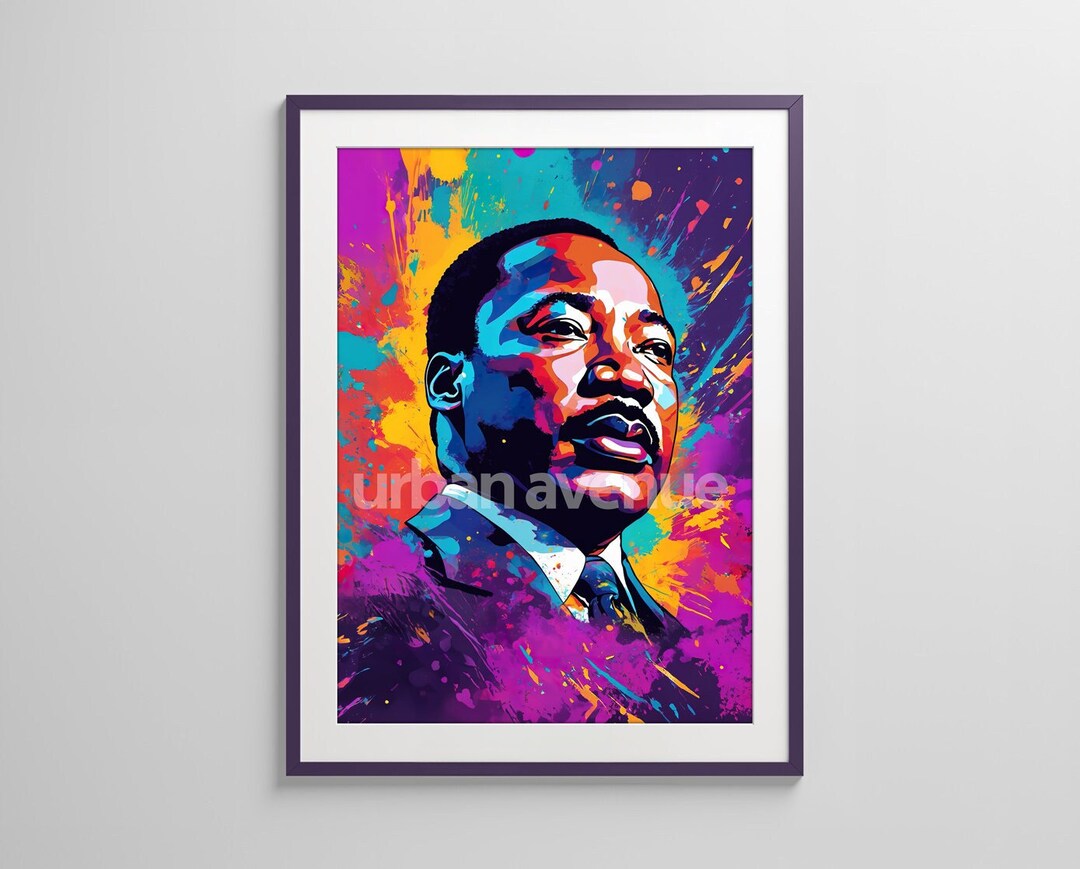 Martin Luther King Jr, MLK Art, Civil Rights Movement, Black History ...
