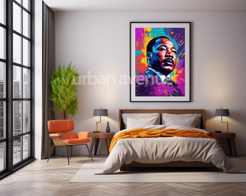 Martin Luther King Jr, MLK Art, Civil Rights Movement, Black History ...