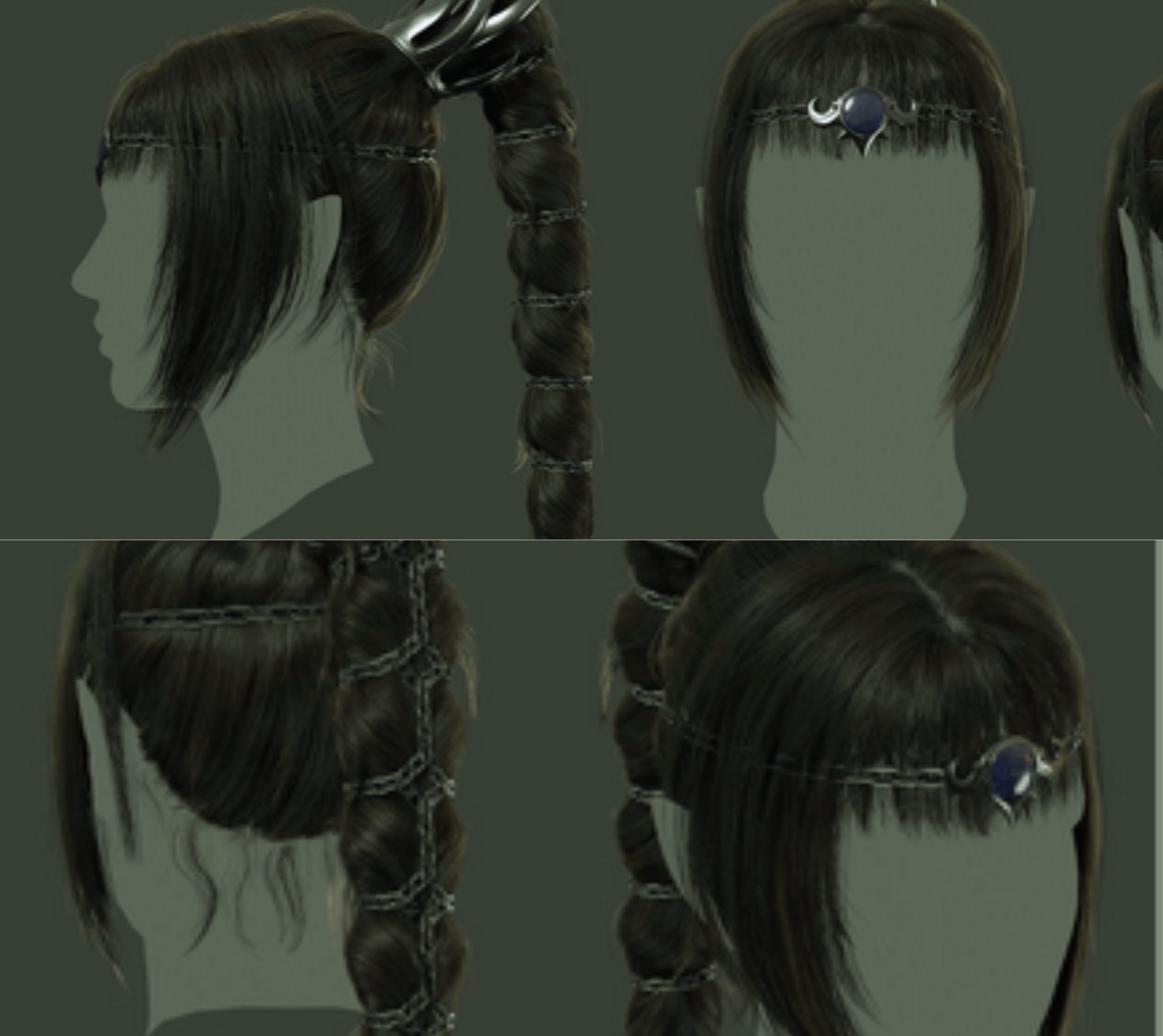 Shadowheart Cosplay Wig Baldur's Gate 3 Inspired Heat - Etsy