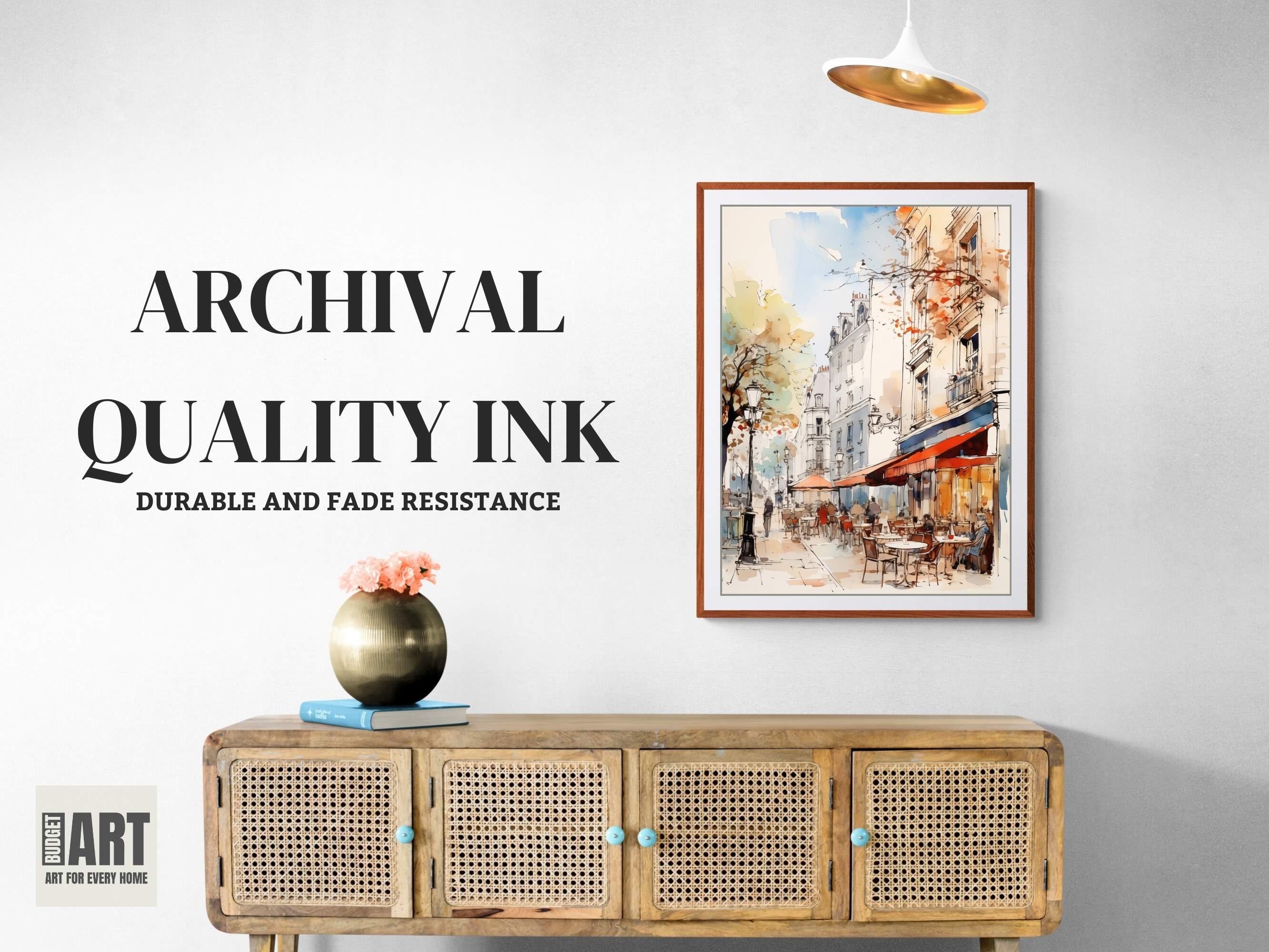 Chic Parisian Sidewalk Cafe Art Print, Timeless Paris Street Scene ...