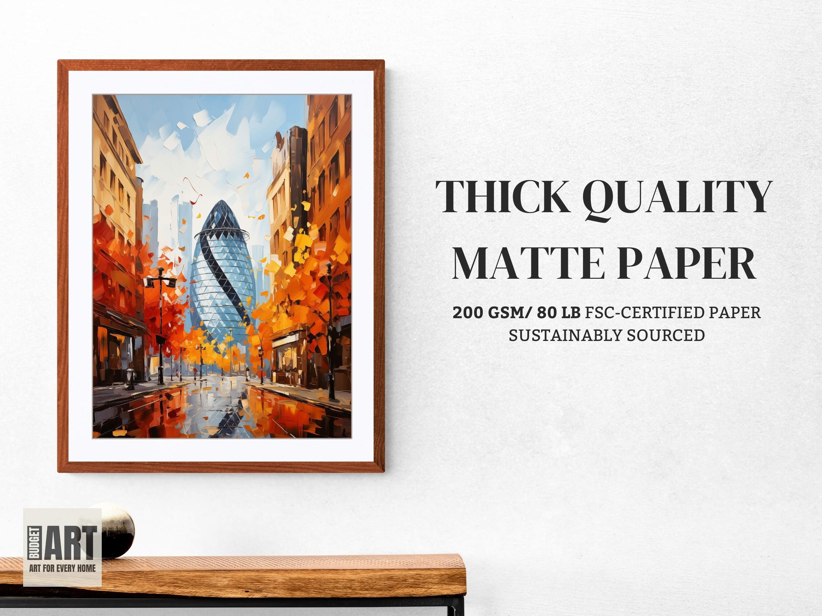 The Gherkin Autumn Poster Modern London Wall Art Art Print - Etsy